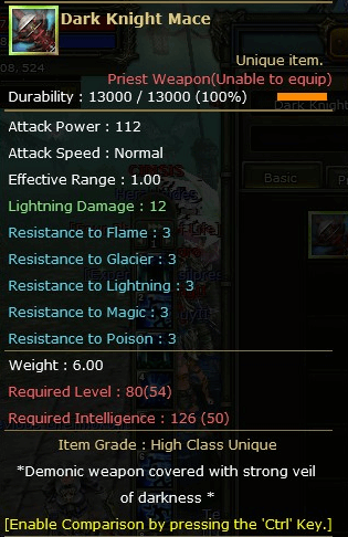 Dark Knight Mace | Knight Server Oreads-107960