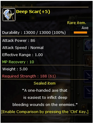 Mp Rec Deep Scar | Knight Server Minark-95642