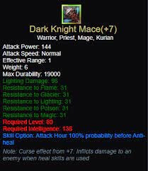 Dark Knight Mace +7 | Knight Server Minark-108288