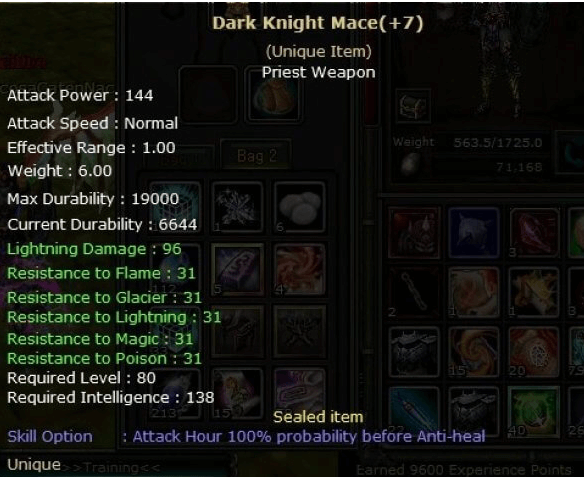 Dark Knight Mace +7 - Dkm Knight Server Destan-114013