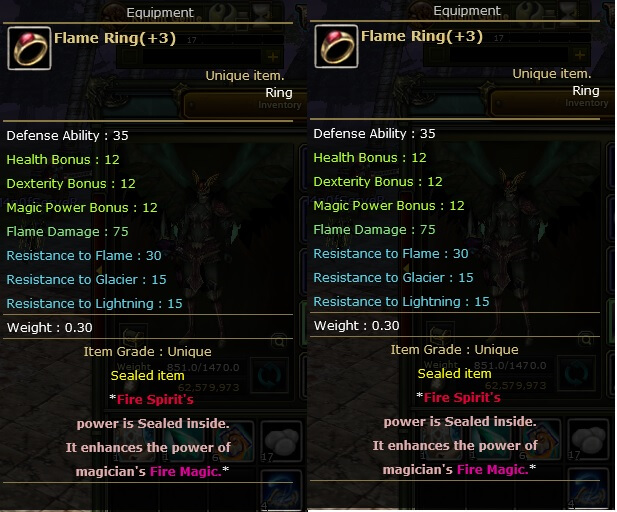 Dual +3 Flame Ring | Knight Server Dryads-77098