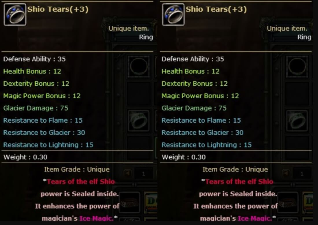 Dual Shio Tears+3 Knight Server Ares-86217