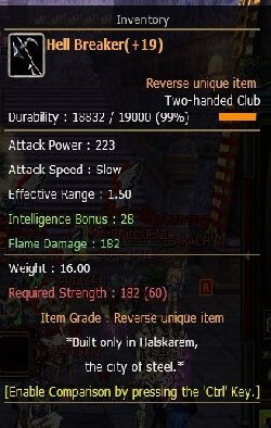 Hell Breaker +19 Knight Server Diez-133292