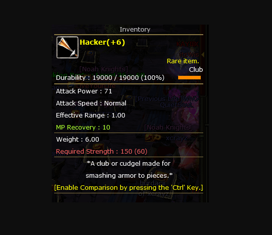 Hacker +6 Mp Rec 10 71 Ap | Knight Server Agartha-108978