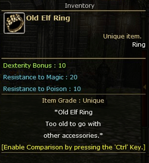 Old Elf Ring | Knight Server Felis-108565