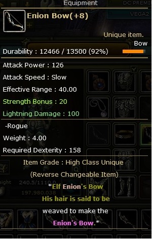 +8 Enion Bow Knight Server Vega-65165