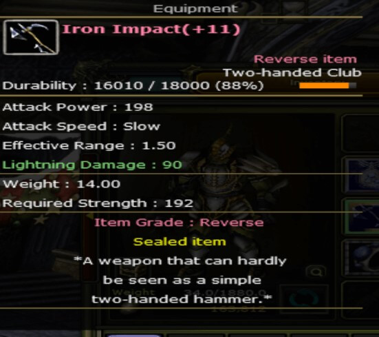 Iron Impact +11 | Knight Server Minark-126152