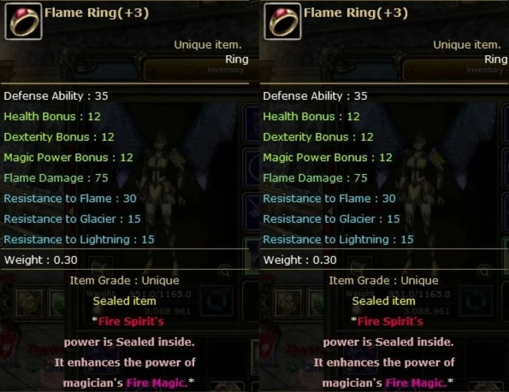 Dual Flame Ring +3 | Knight Server Destan-82186
