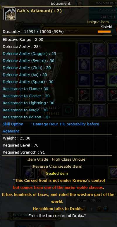 +7 No Reb Gab's Adamant | Knight Server Destan-84342