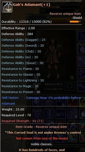 Gabs Adamant +7 (reb+1) | Knight Server Minark-91097