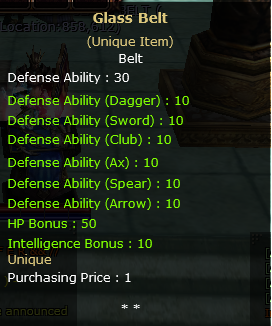 Glass Belt Knight Server Pandora-129272