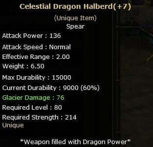 +7 Celestial Dragon Halberd | Knight Server Destan-93935