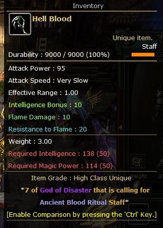 Hell Blood +0 (serverde Tek) Knight Server Felis-110790