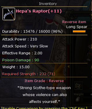 Raptor +11 Hepa Knight Server Destan-137257