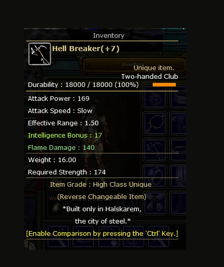 Hell Breaker +7 | Knight Server Pandora-110766