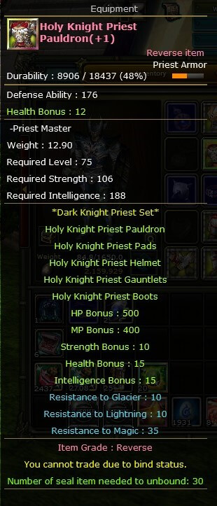 Priest Holy Set | Knight Server Destan-83449