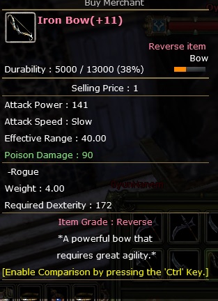 Iron Bow Reb 11 | Knight Server Dryads-83242