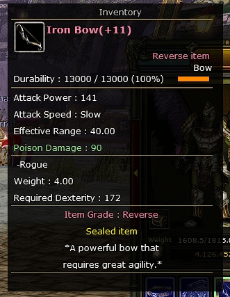 +11 Reb Iron Bow | Knight Server Dryads-121115