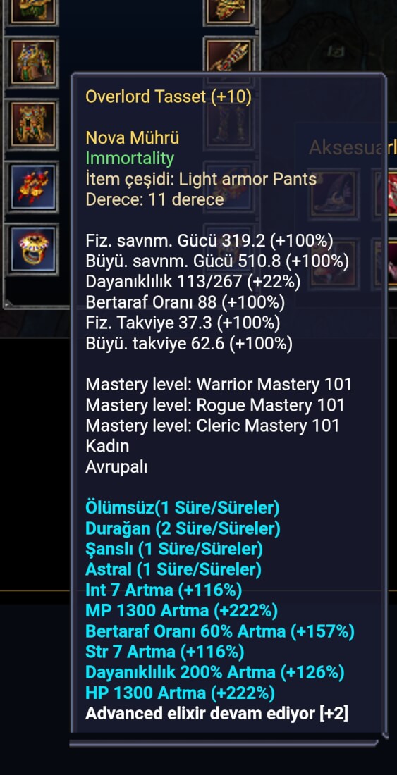 +10 L.a Immo Sox Set Full 100 Stat | Silkroad Türkiye Server Harput - 374767