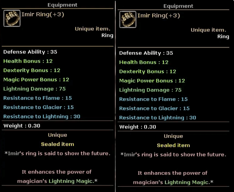 +3 Imir Ring (dual) | Knight Server Dryads-100917