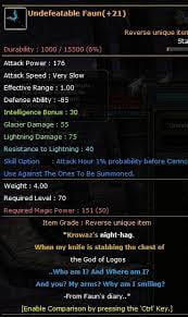 Undef Faun +21 | Knight Server Oreads-105387