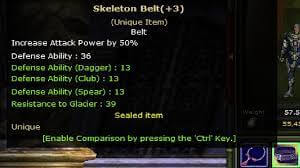 +3 Skeleton Belt | Knight Server Destan-69950