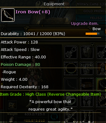 Iron Bow +8 Pozisyonlu | Knight Server Felis-135115