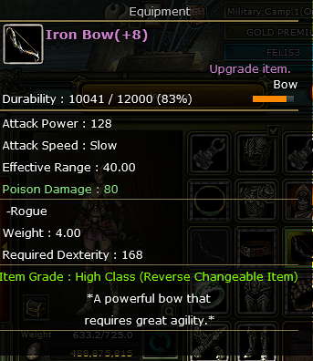 Iron Bow +8 Pozisyonlu | Knight Server Felis-137664