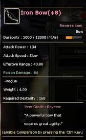 Iron Bow Reb +8 | Knight Server Zero-119795
