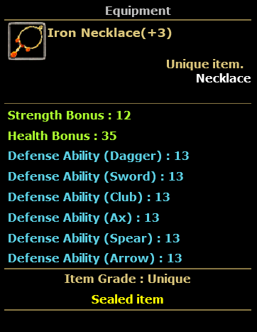 +3 Iron Neck | Knight Server Oreads-143859