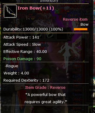 Iron Bow Reb+11 | Knight Server Dryads-140133