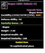 +9 Rogue Chitin Helmet Noreb | Knight Server Oreads-116724