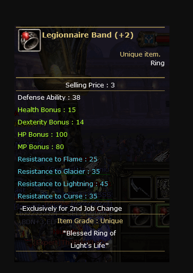 +2 Legionnaire Band | Knight Server Dryads-76129