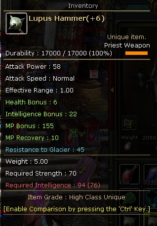 +6 Lupus Hammer Knight Server Zero-140301