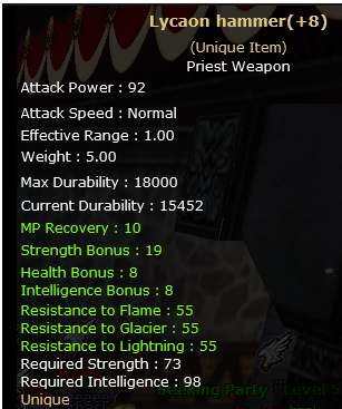 +8 Lycaon Hammer | Knight Server Minark-141472