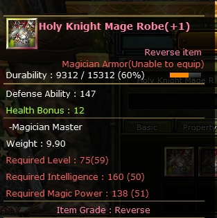 Secret Set Mage +7 | Knight Server Destan-142385