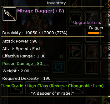 Mirage Dagger | Knight Server Pandora-116474