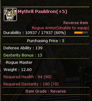 Mythril Set+8 | Knight Server Dryads-125872