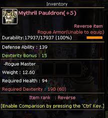 Mythril Set Reb +5 | Knight Server Dryads-102639