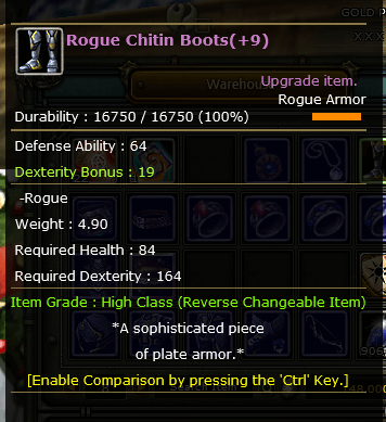 +9 Rogue Chitin Boot | Knight Server Destan-115538