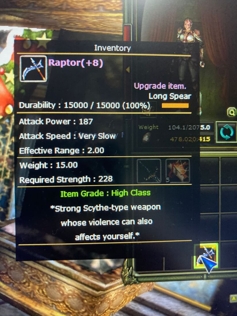 Raptor +8 | Knight Server Zero-115671