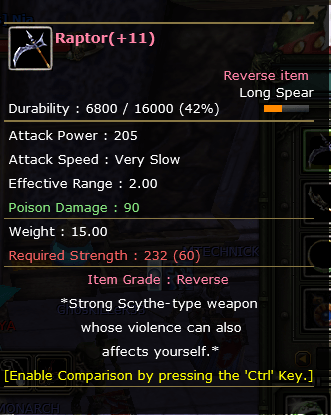 Raptor +11 | Knight Server Dryads-134647