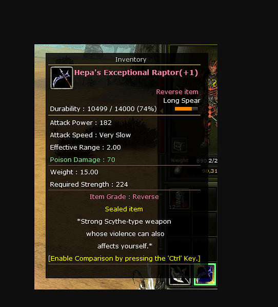 Sell Hepa Ex Raptor Reb 1 | Knight Server Pandora-119281
