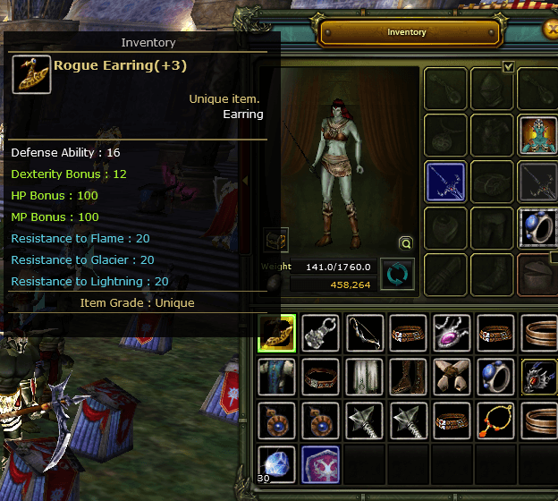 +3 Rogue Earing | Knight Server Oreads-123930
