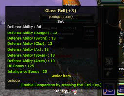 +3 Glass Belt | Knight Server Oreads-68580