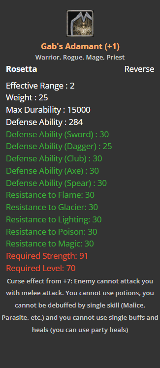 Gab Adamant +1 Reb | Knight Server Minark-102993