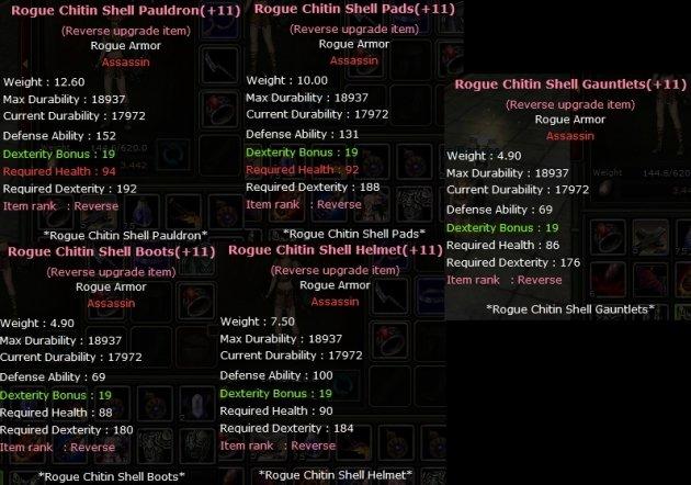 Rogue Shell Set+9 | Knight Server Oreads-82790
