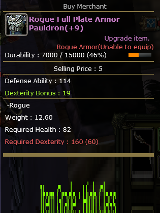 Rogue Full Plate +9 Set | Knight Server Dryads-83667