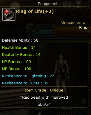 Ring Of Life +2 | Knight Server Destan-108937