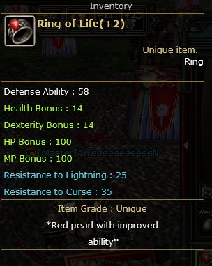 +2 Ring Of Life | Knight Server Oreads-95577